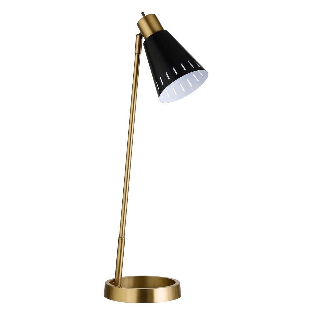 Hudson & Canal - Kintam 27" Tall Table Lamp with Metal Shade in Brass/Matte Black - TL1501 – AFA ...