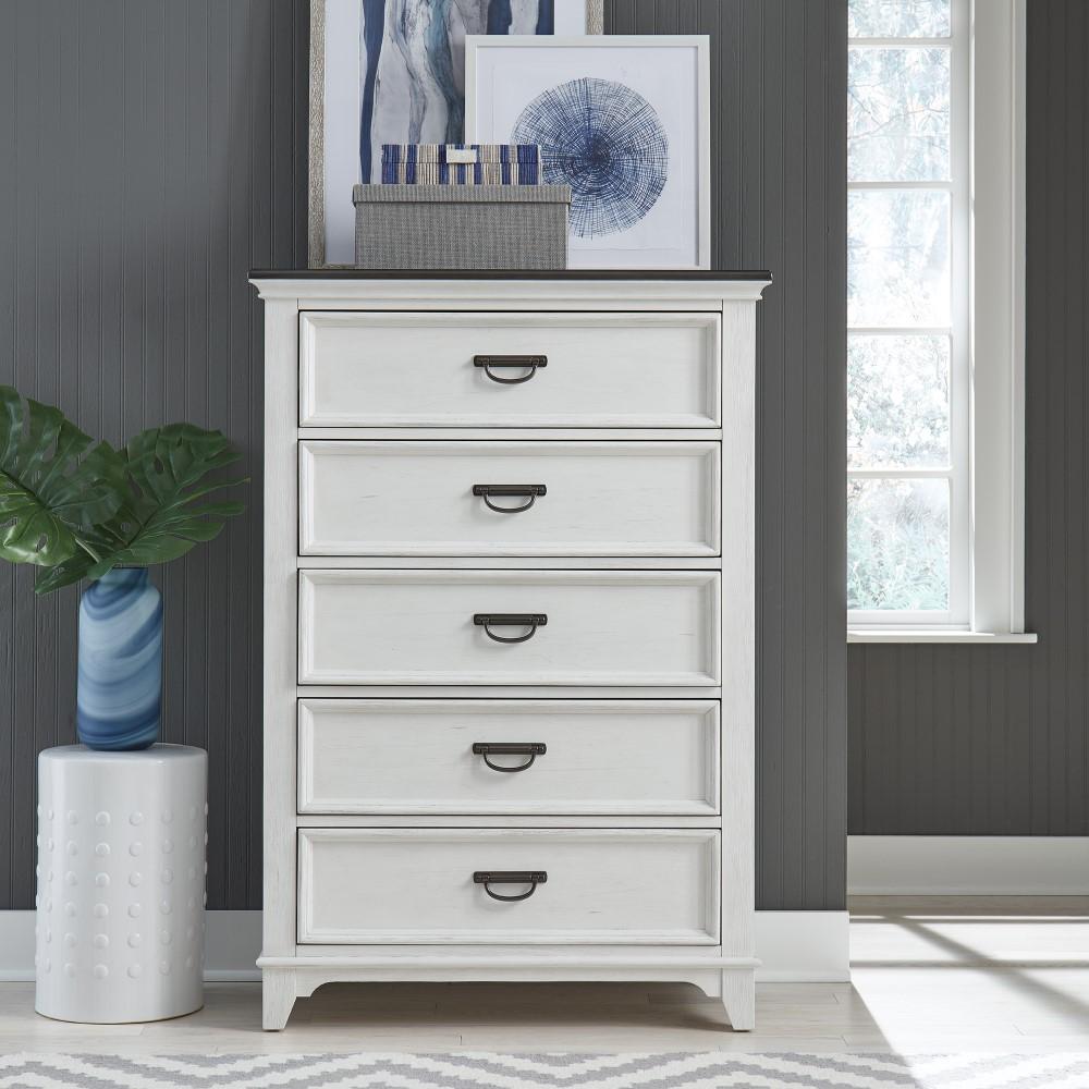 Liberty Furniture - Allyson Park 5 Drawer Chest - 417-BR40 – AFA Stores