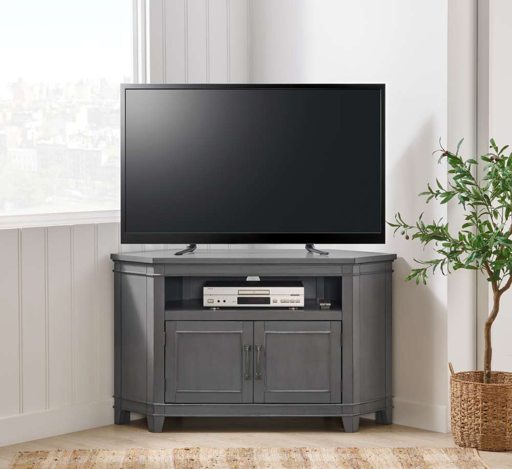 Martin Svensson Home - Del Mar 50in Corner TV Stand, Grey - 910138 ...