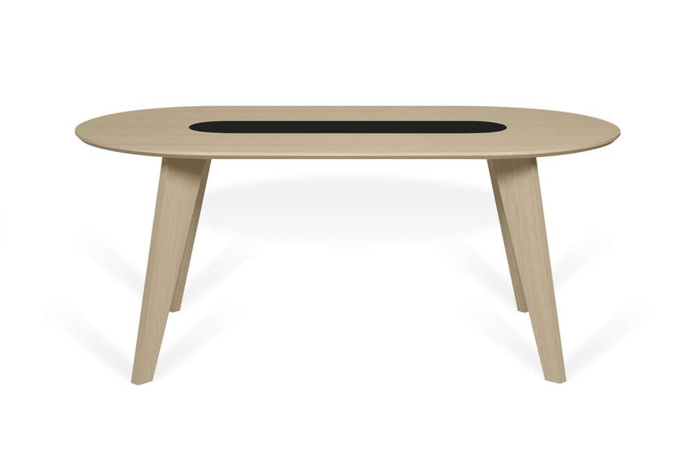 TEMAHOME - Lago Wood Dining table in Light Oak and Pure Balck - 900361 ...