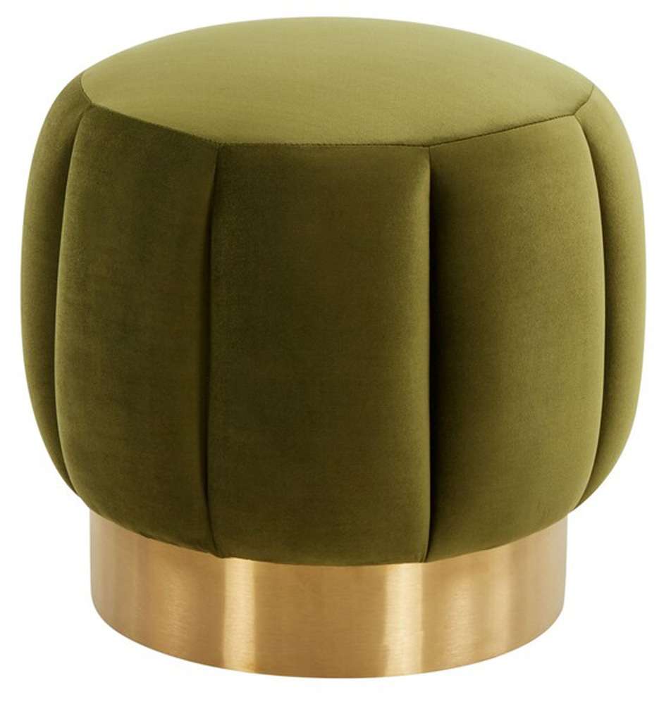 Safavieh - Maxine Channel Tufted Ottoman - Olive - SFV4707J – AFA Stores