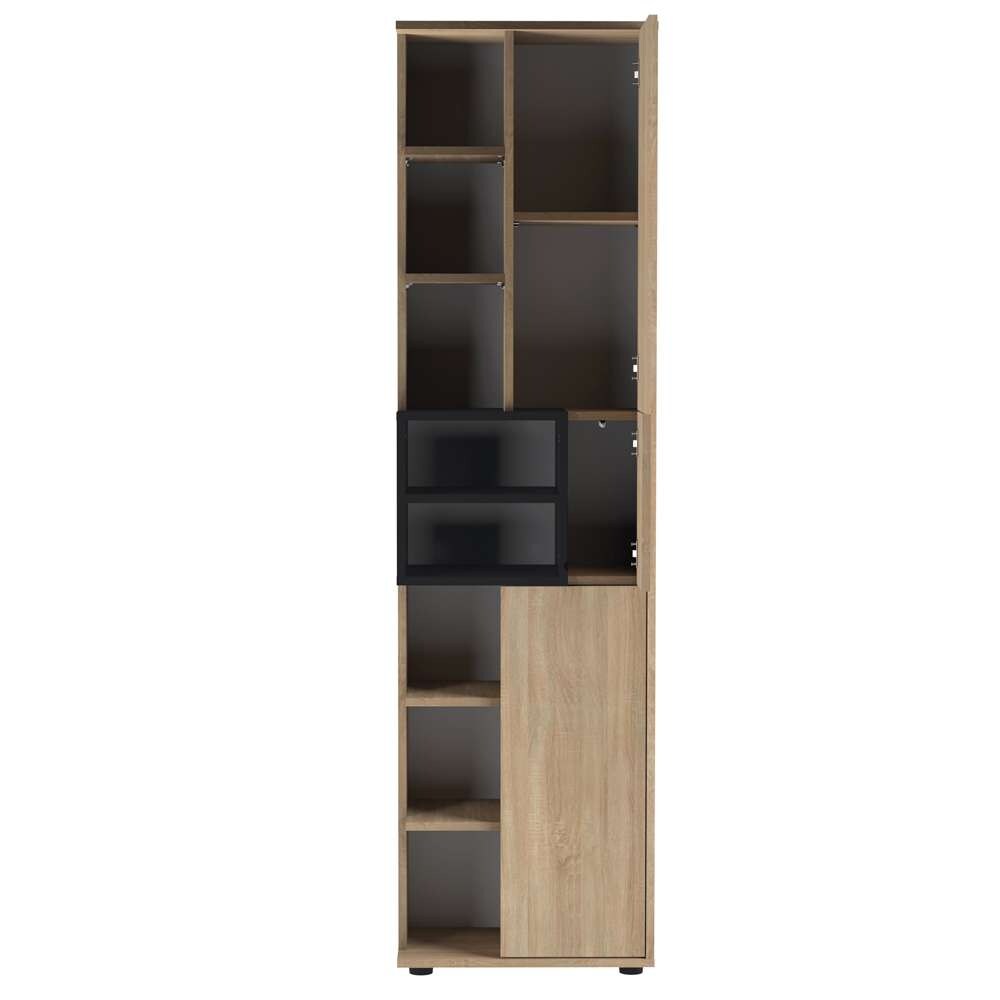 TEMAHOME - Kube Bathroom Column in Natural Oak Color / Black - E6490A0 ...