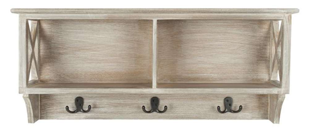 Safavieh - Freya Hanging Strg Wall Rack - Vintage White - HAC5703B ...