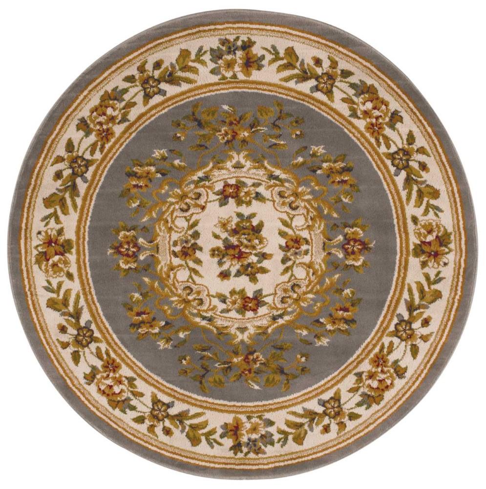 Nourison - Paramount PAR37 Bone and Blue 53in x Round Area Rug - PAR37 ...