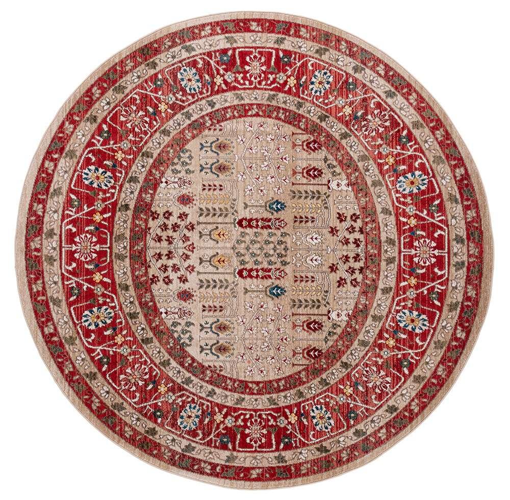 Lauren Ralph Lauren - Margaux Rug - 6-7in X 6-7in Round - Red / Beige ...