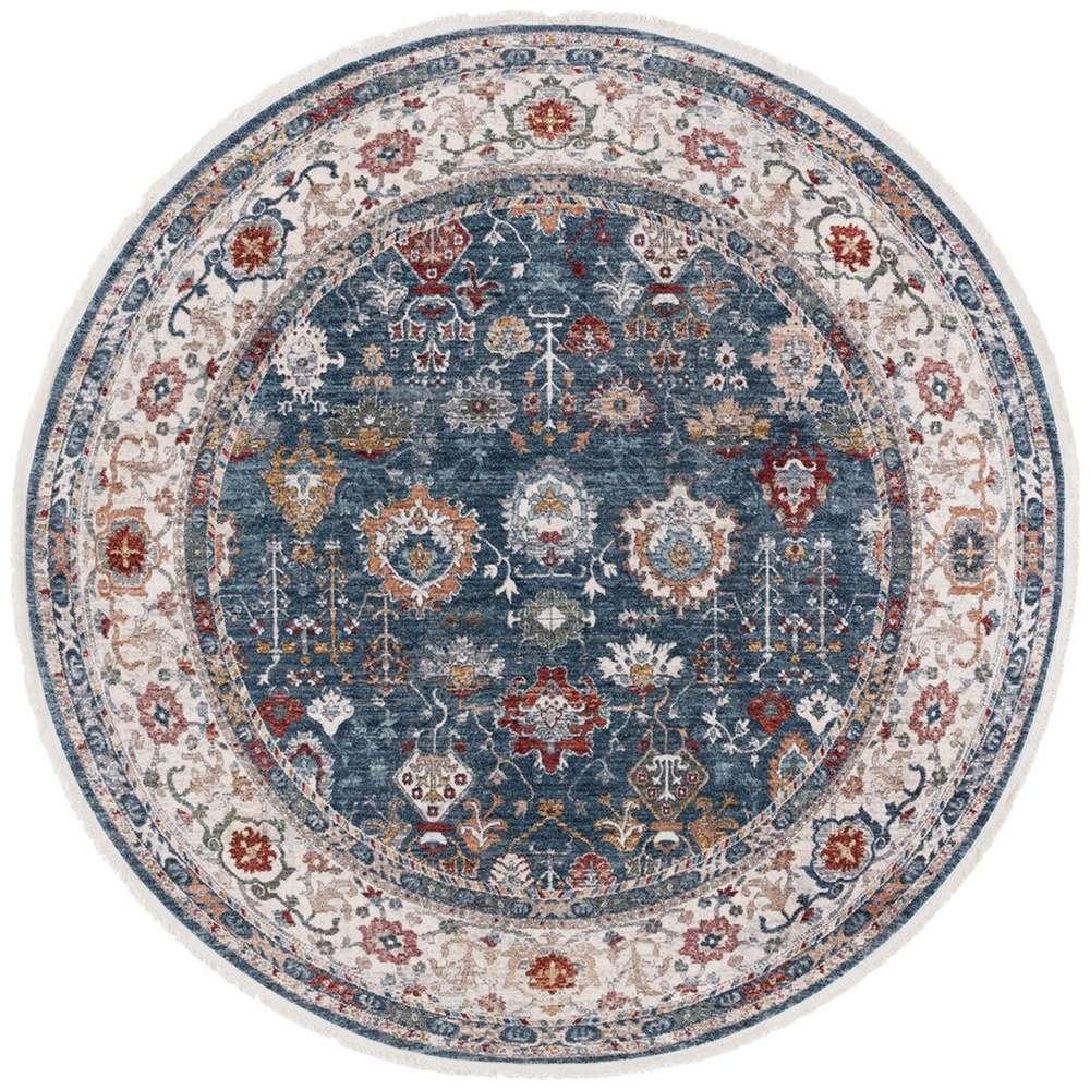Lauren Ralph Lauren - Fairhaven Rug - 6-7in X 6-7in Round - Navy Blue ...