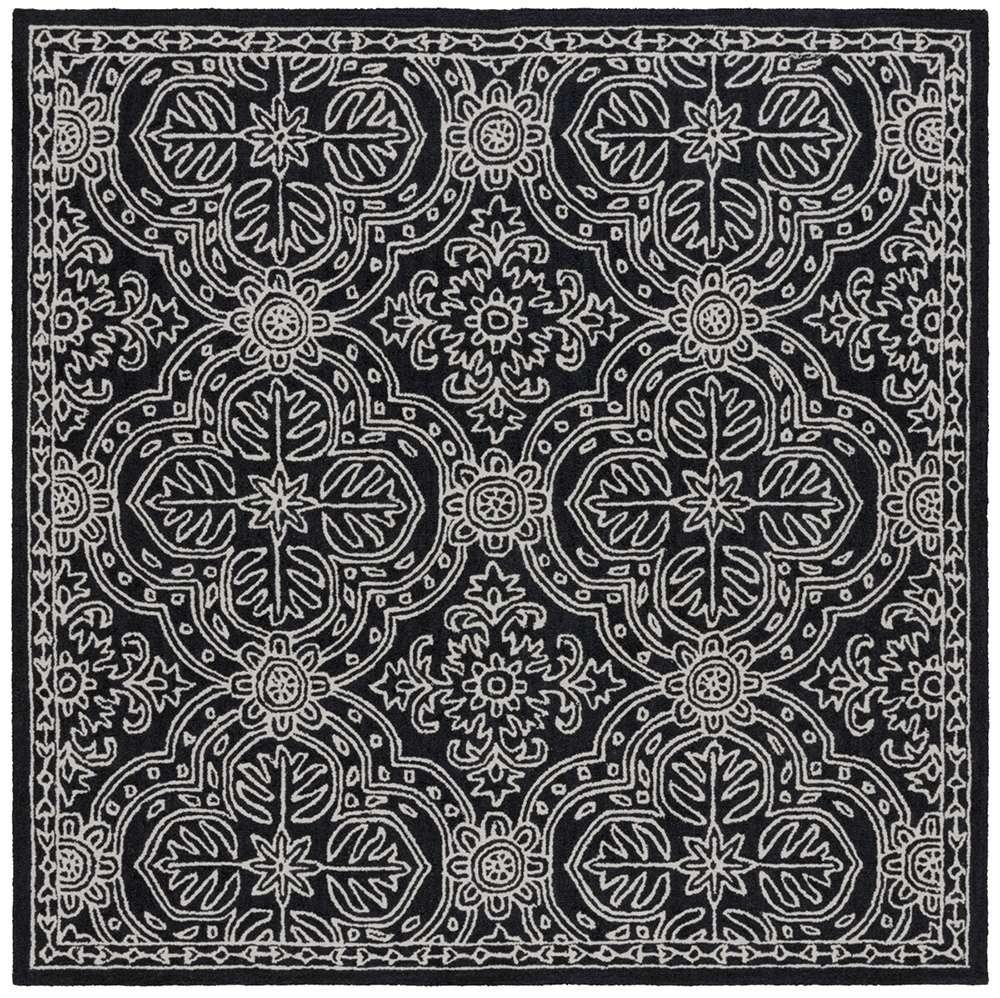 Lauren Ralph Lauren - Etienne Rug - 5 X 5 Square - Black / Ivory - LRL ...