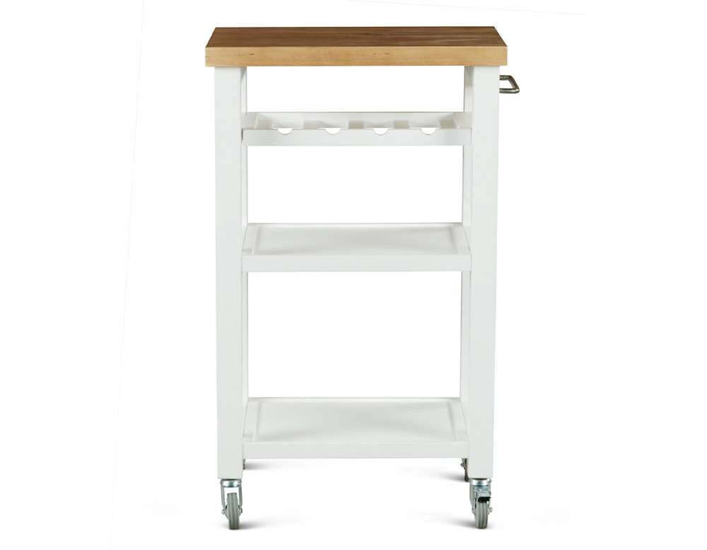 Steve Silver - Belden Kitchen Cart - White - BD150CKW – AFA Stores