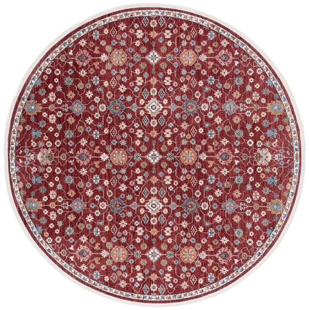Lauren Ralph Lauren - Kempton Rug - 6-7in X 6-7in Round - Red / Ivory ...