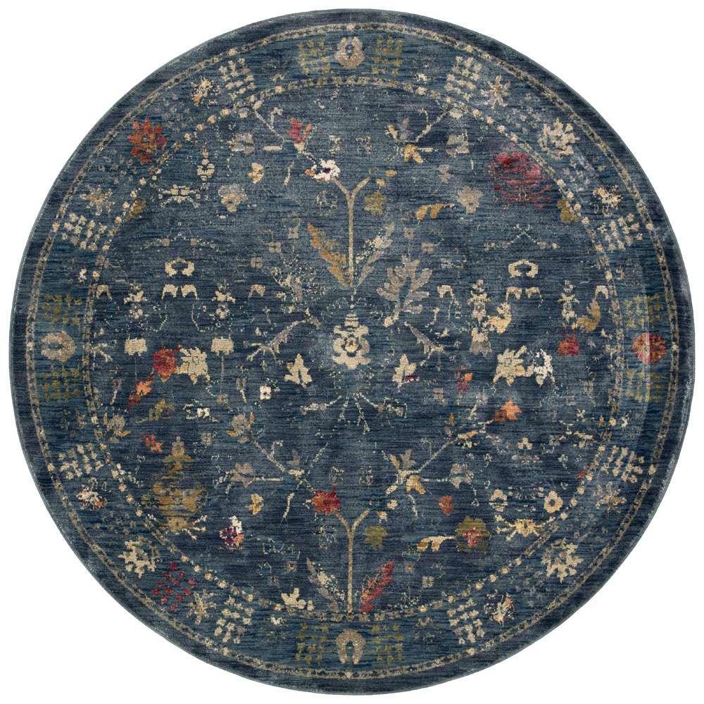 Loloi - Giada Denim / Multi 5-0in x 5-0in Round Area Rug - GIADGIA-06D ...