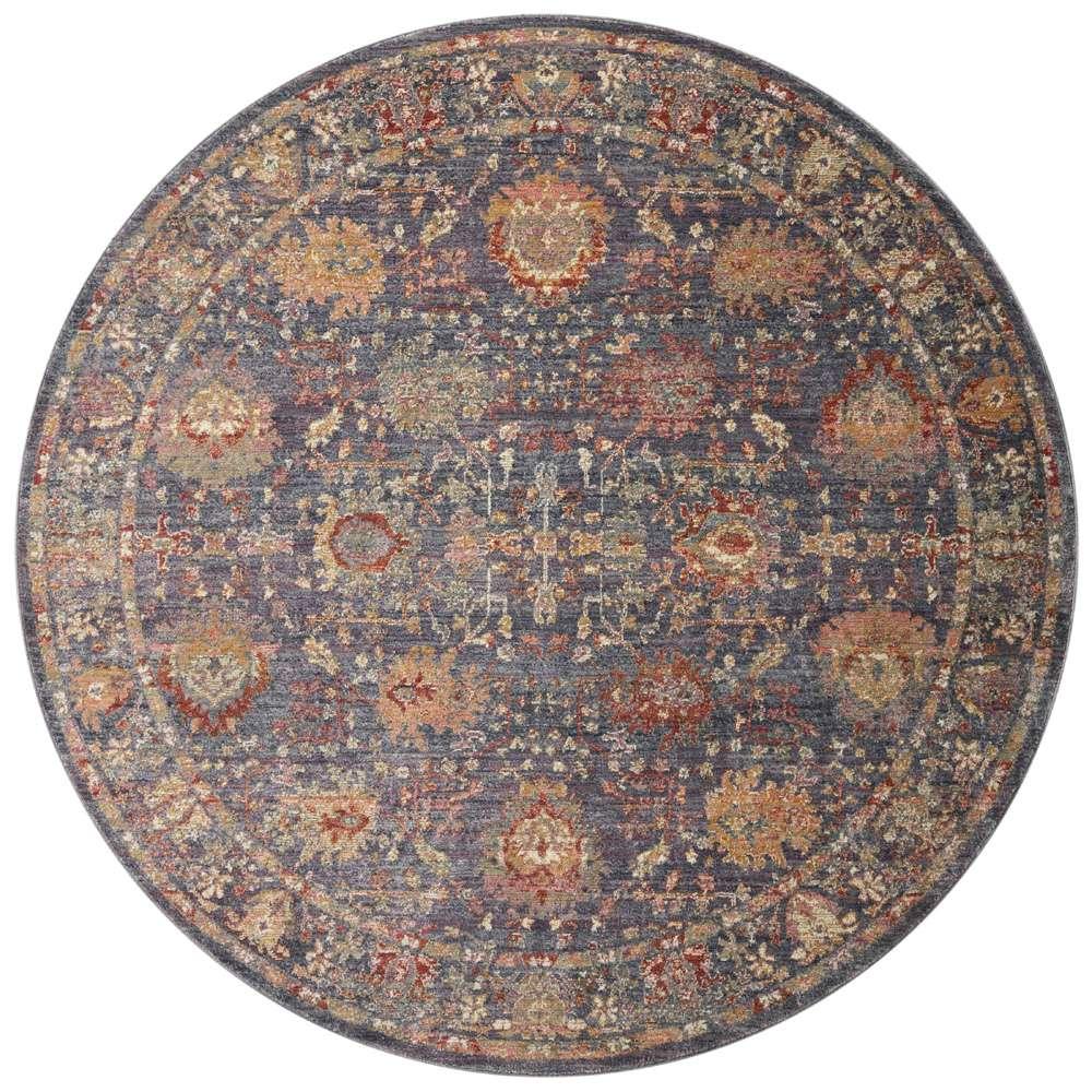 Loloi - Giada Grey / Multi 5-0in x 5-0in Round Area Rug - GIADGIA-01GY ...