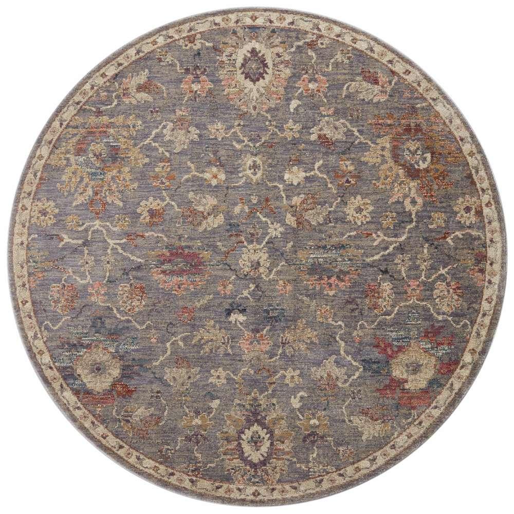 Loloi - Giada Silver / Multi 5-0in x 5-0in Round Area Rug - GIADGIA-03 ...