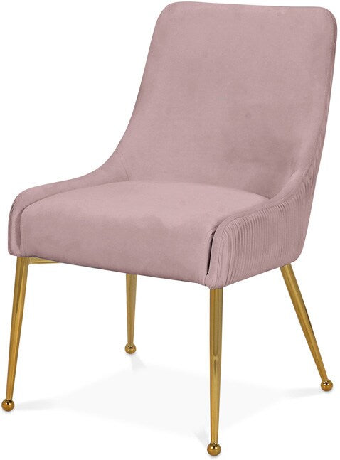 Meridian Furniture - Ace Pink Velvet Dining Chair (Set of 2) - 855Pink ...