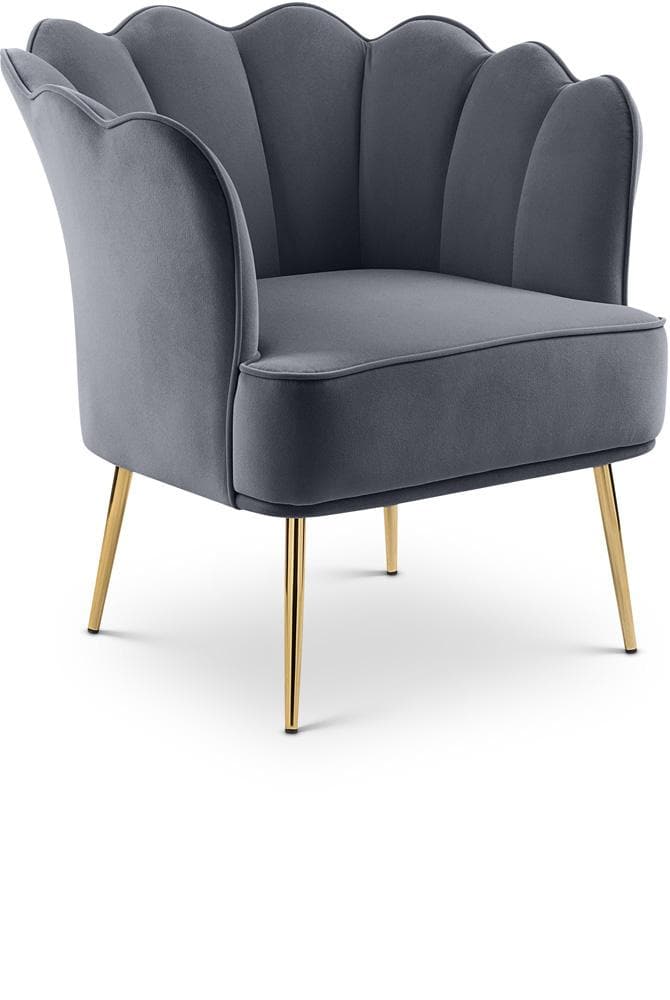 Meridian Furniture - Jester Grey Velvet Accent Chair - 516Grey – AFA Stores