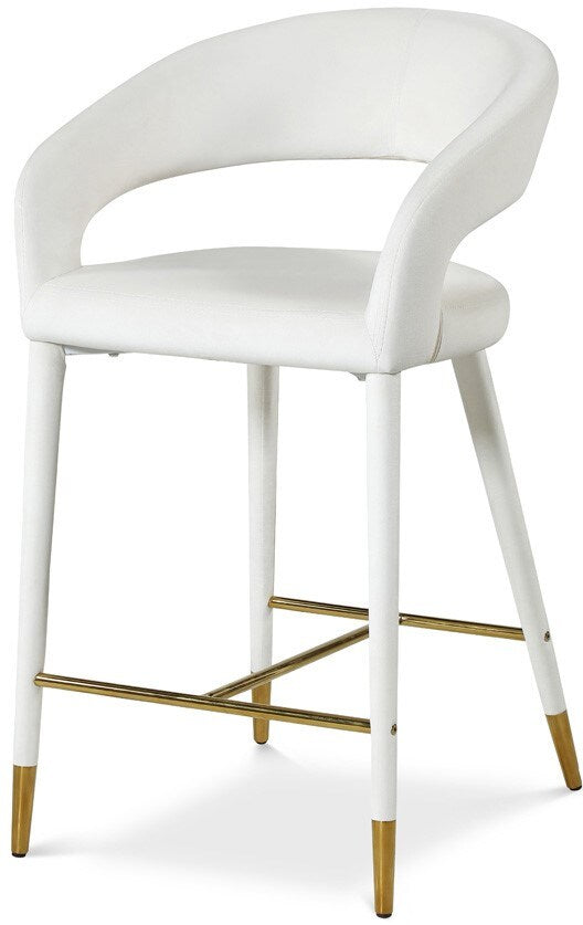 Meridian Furniture - Destiny Cream Velvet Stool - 540Cream-C – AFA Stores