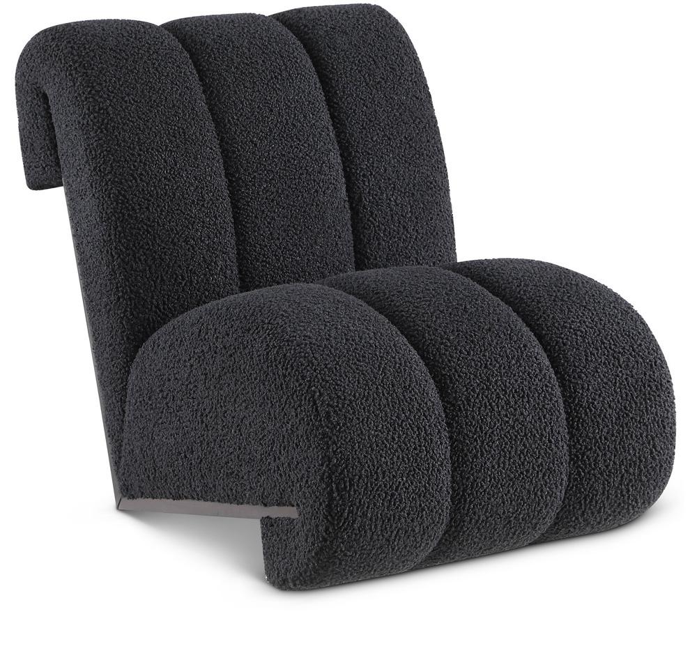 Meridian Furniture - Swoon Black Faux Sheepskin Accent Chair - 572Blac ...