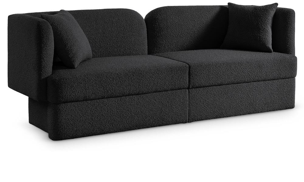 Meridian Furniture - Marcel Black Boucle Fabric Sofa - 616Black-S – AFA ...