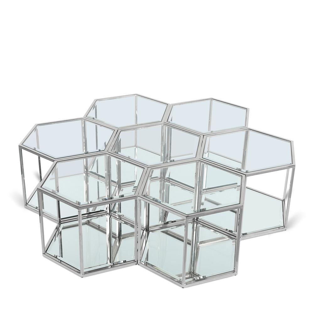 Meridian Furniture - Sei Chrome Coffee Table - 7pc - 206-CT-7PC – AFA ...