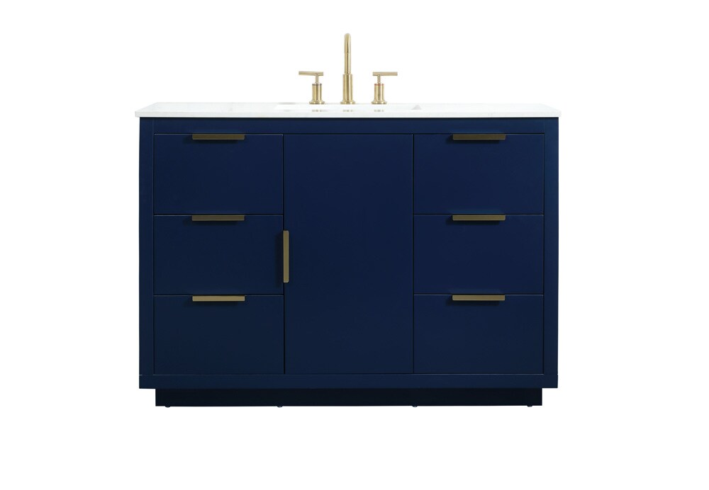 Elegant Furniture & Lighting - Blake 48 inch Single bathroom vanity in ...