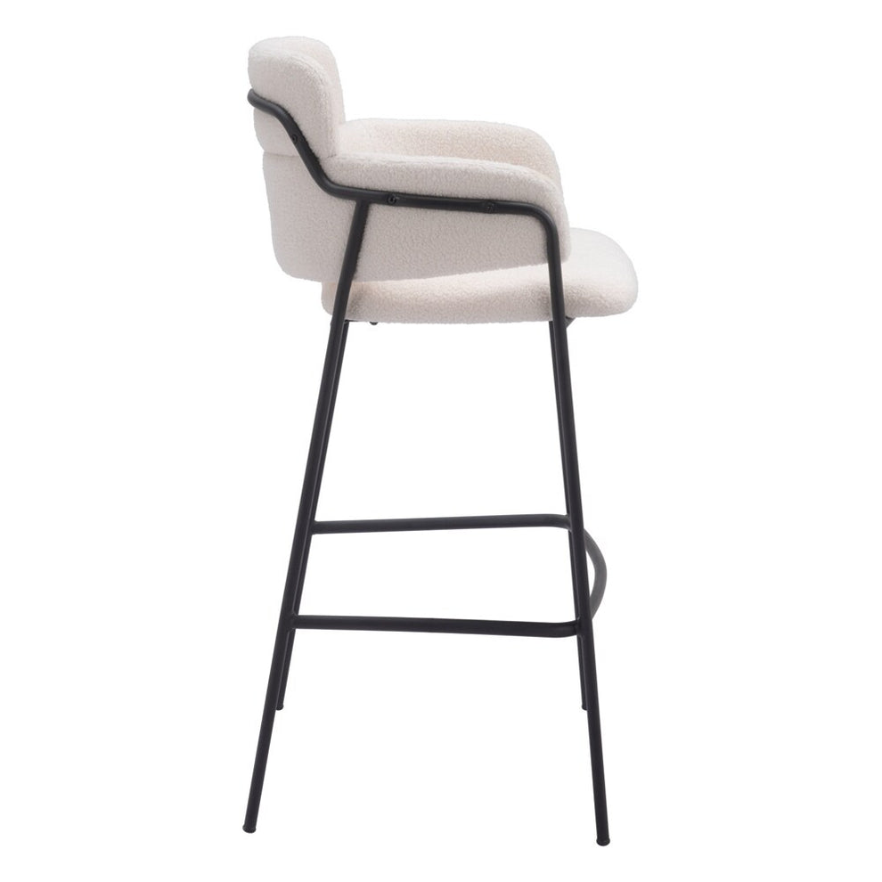 Zuo Modern - Marcel Barstool (Set of 2) Cream - 109667 – AFA Stores