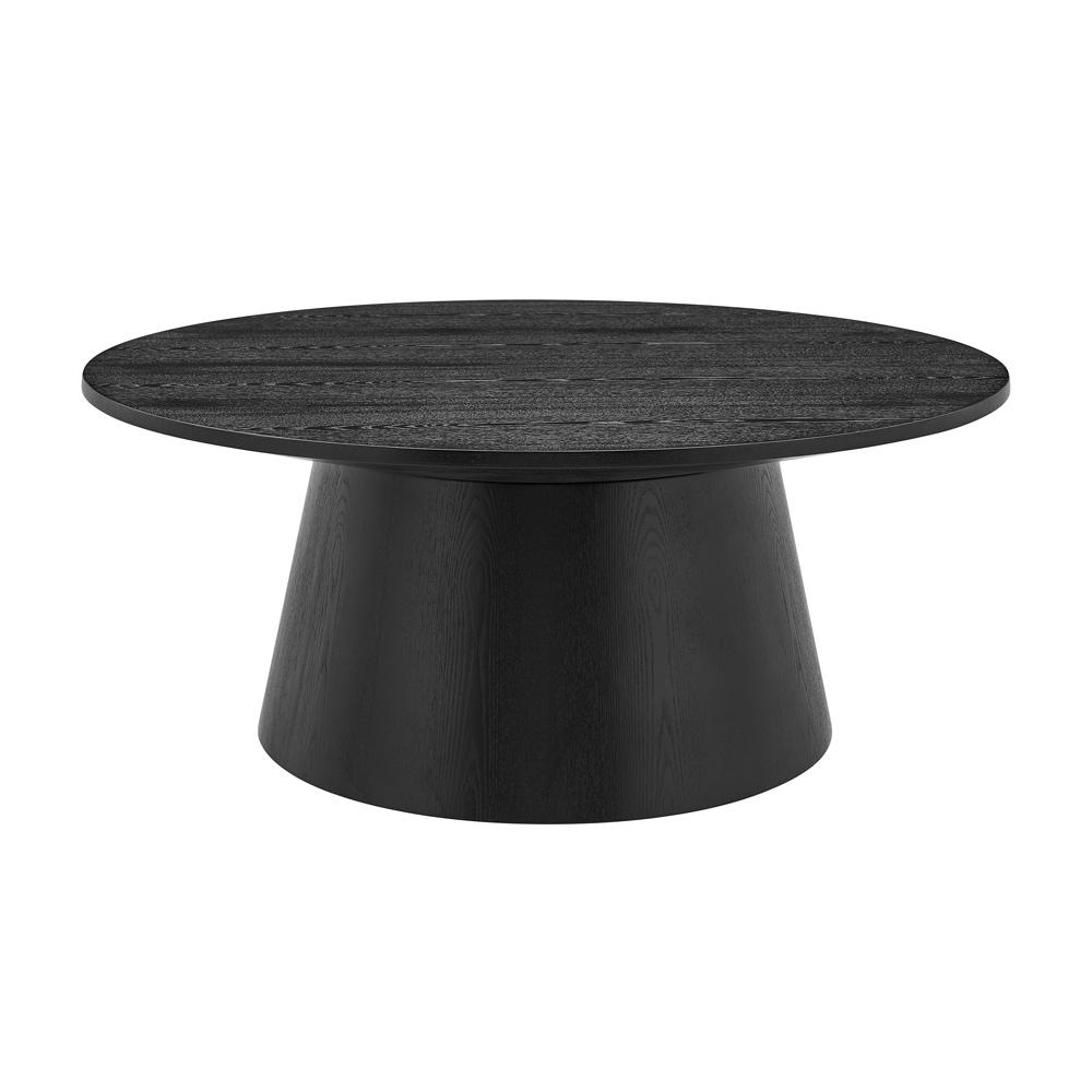 Euro Style - Wesley 36inW Round Coffee Table, Black - 39013BLK-KIT ...