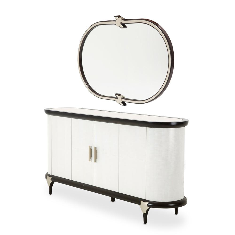 AICO by Michael Amini - Paris Chic Sideboard with Mirror - Espresso ...