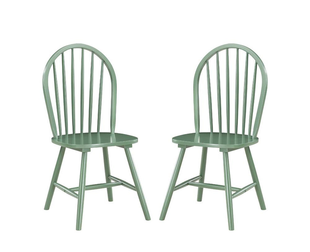 Boraam - Carolina Dining Chairs - Set of 2 - Equestrian Green - 31616 ...