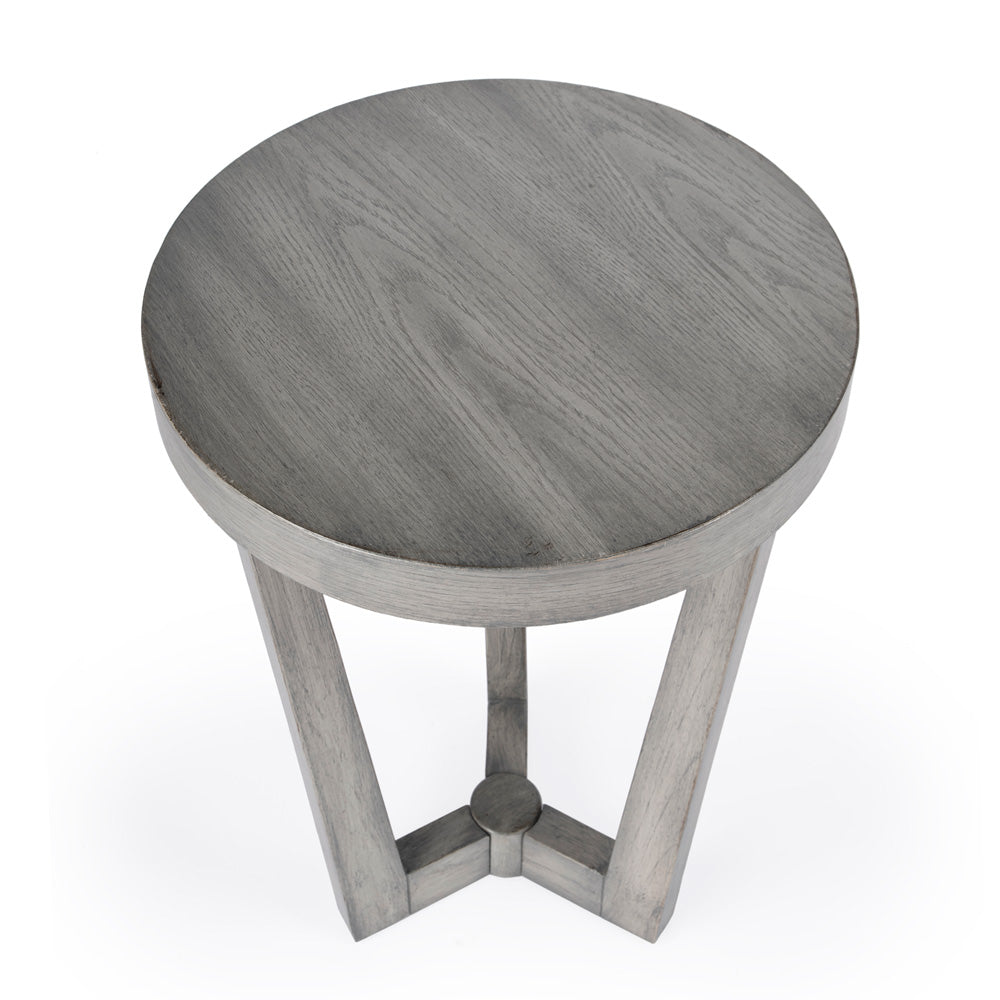 Butler Specialty Company - Aphra 16 in. W Round Wood Side Table, Powde ...
