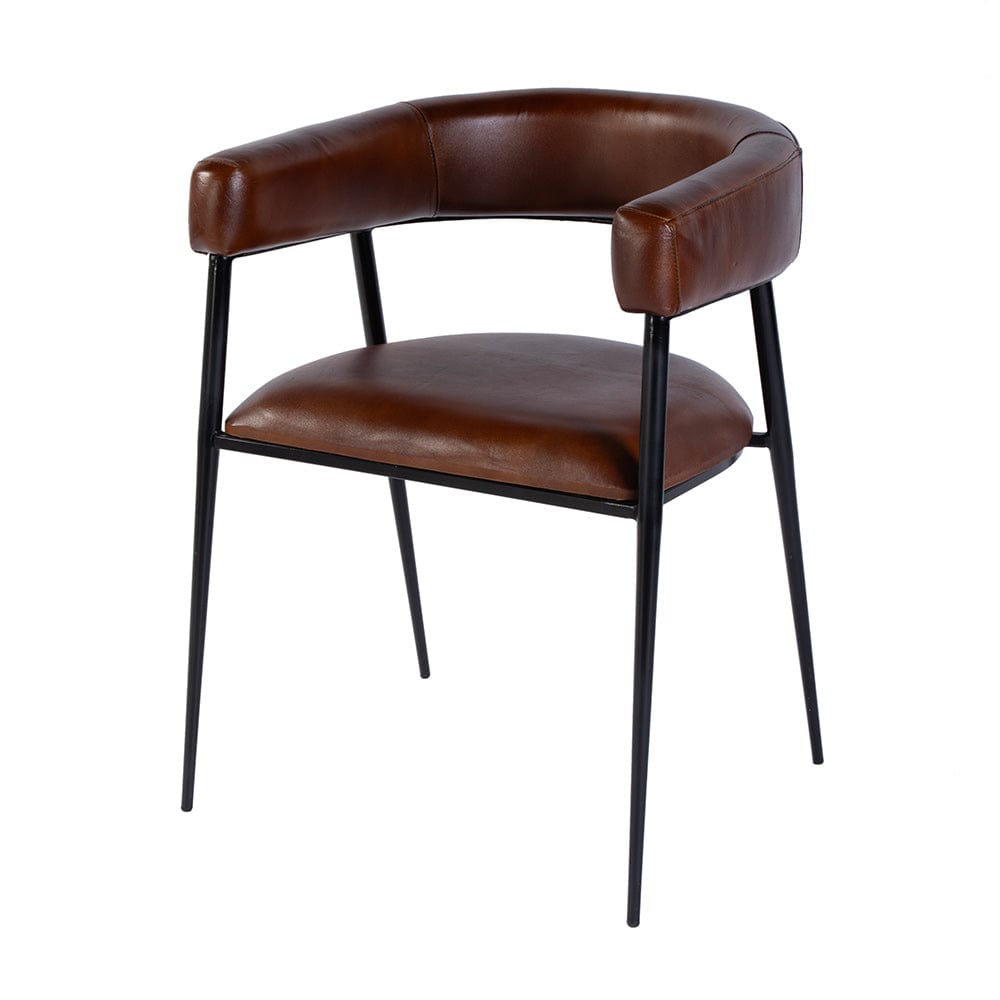 Butler Specialty Company - Dallas 19.5 in. Seat Height Leather and Iro ...