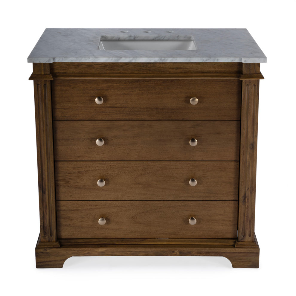 Butler Specialty Company - Hanson 36 in. W Single Marble Top Bathroom ...