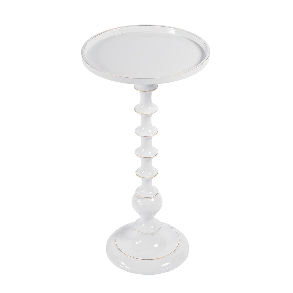 Butler Specialty Company - Mia 11 in. W Round Metal Side Table, White ...