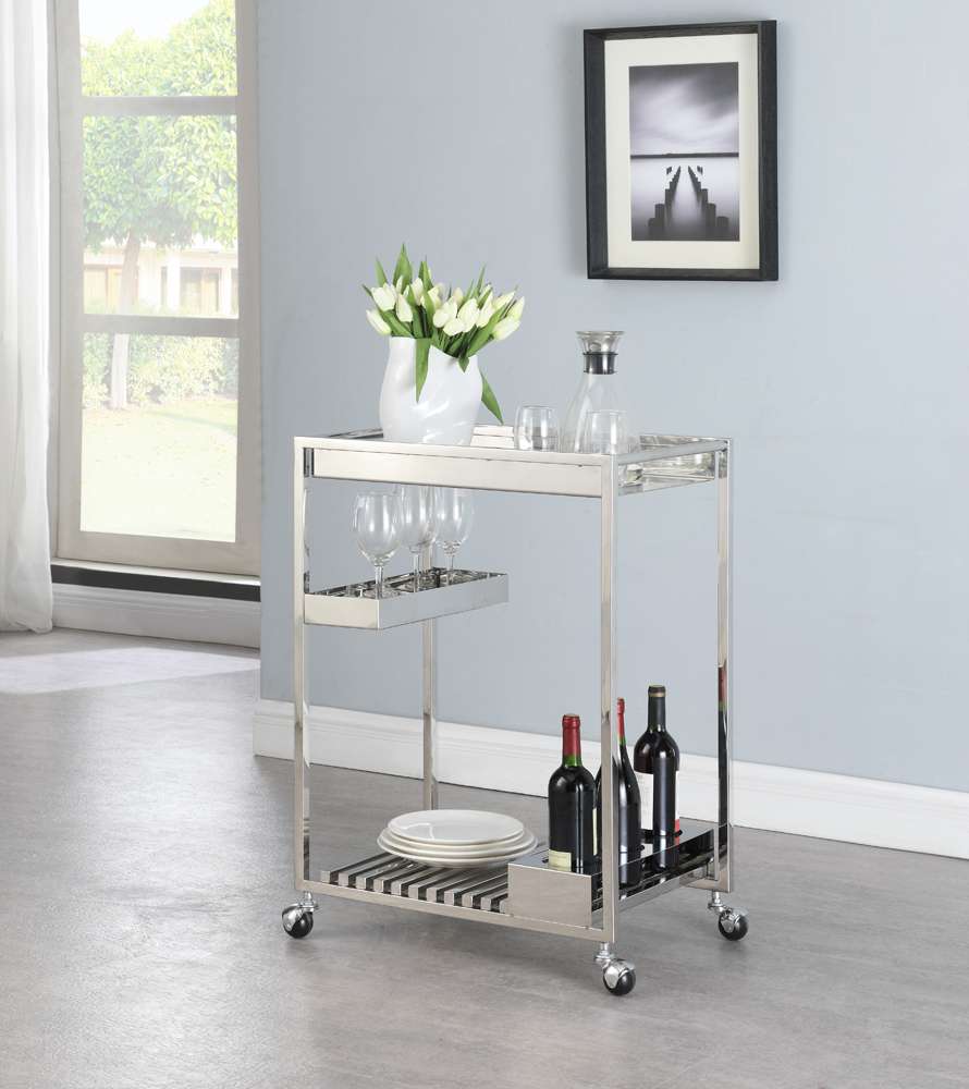Chintaly - Contemporary All Metal Tea Cart - 3030-TC – AFA Stores