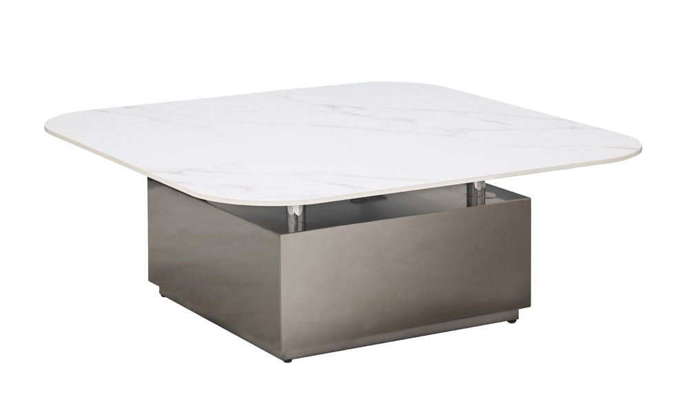 Chintaly - Contemporary Sintered Stone Top Large Cocktail Table - 2191 ...