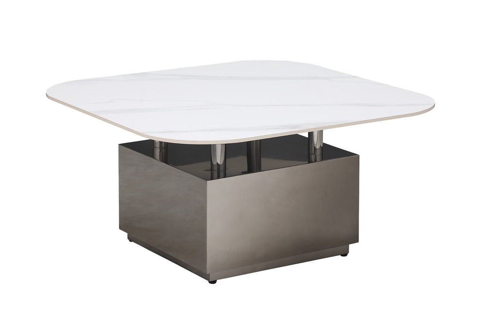 Chintaly - Contemporary Sintered Stone Top Small Cocktail Table - 2191 ...