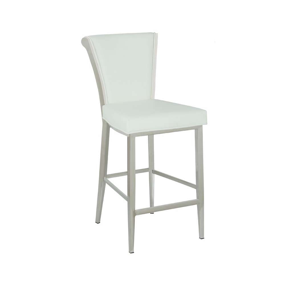 Chintaly - Joy Flare Back Bar Stool in White - JOY-BS-WHT – AFA Stores