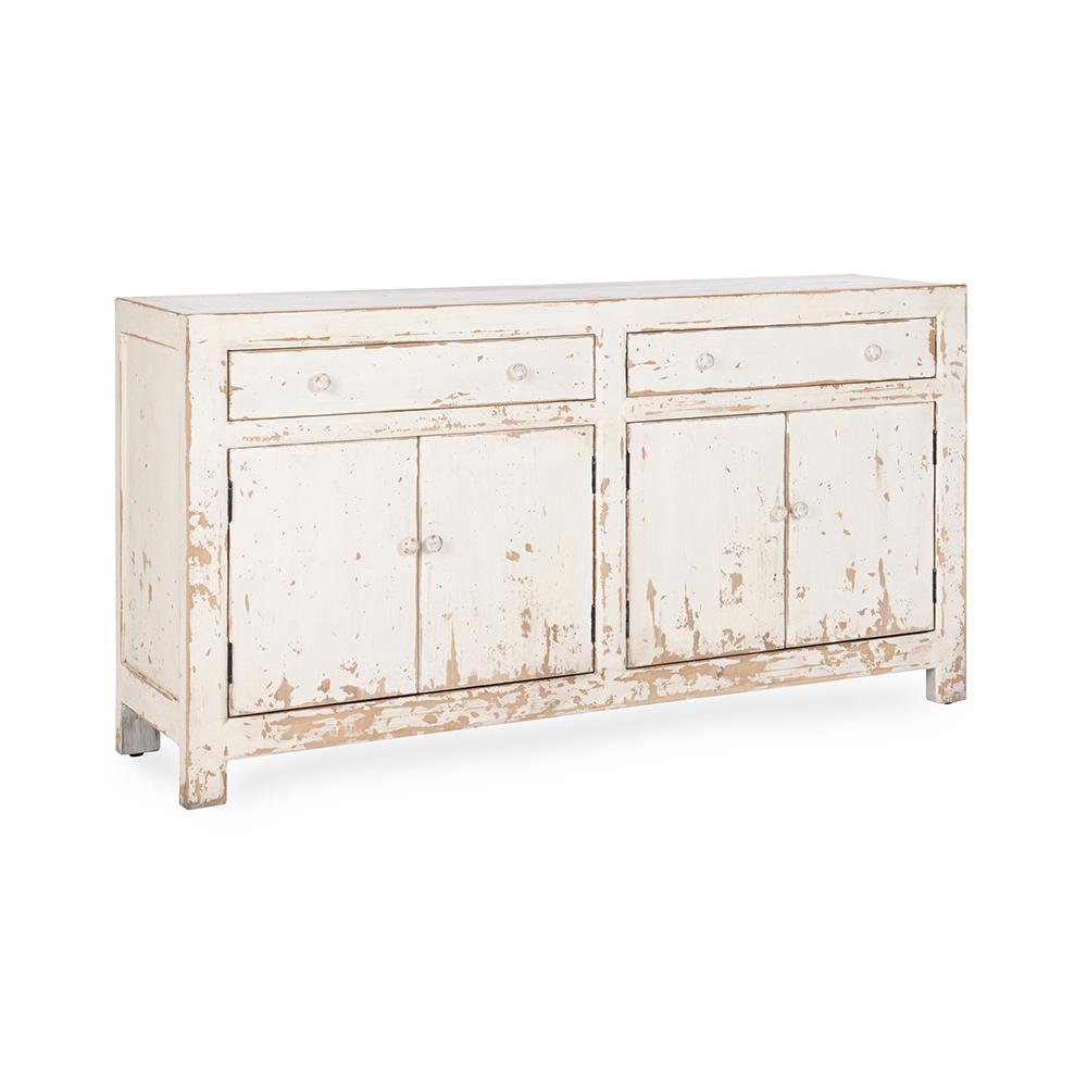 Classic Home - Holden Reclaimed Pine Buffet Sideboard - Worn White - 5 ...