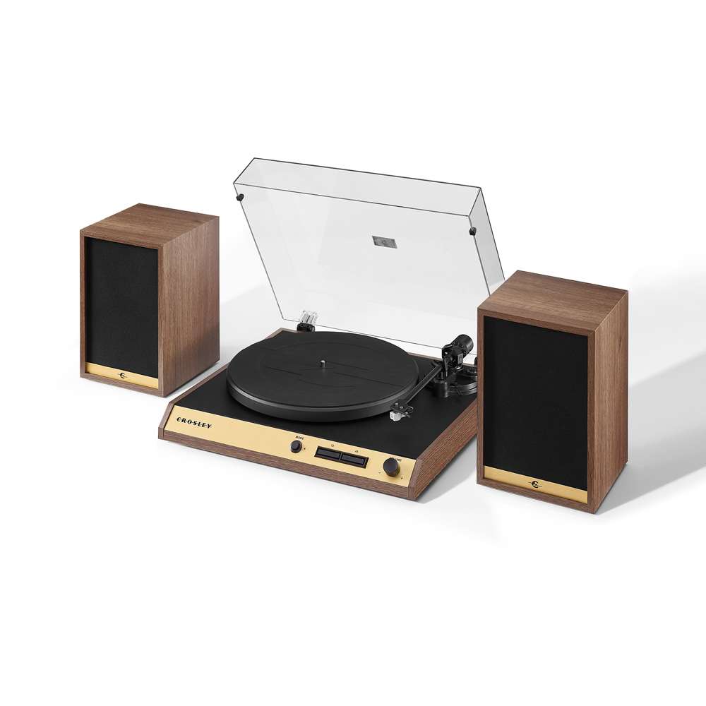 Crosley Radio - C72 Record Player With Speakers In Walnut - C72A-WA ...