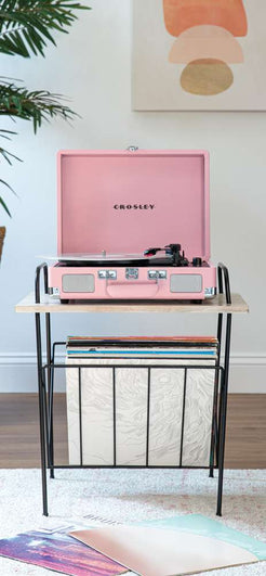 Crosley Radio - Cruiser Deluxe Record Player In Blush - CR8005E-BH ...