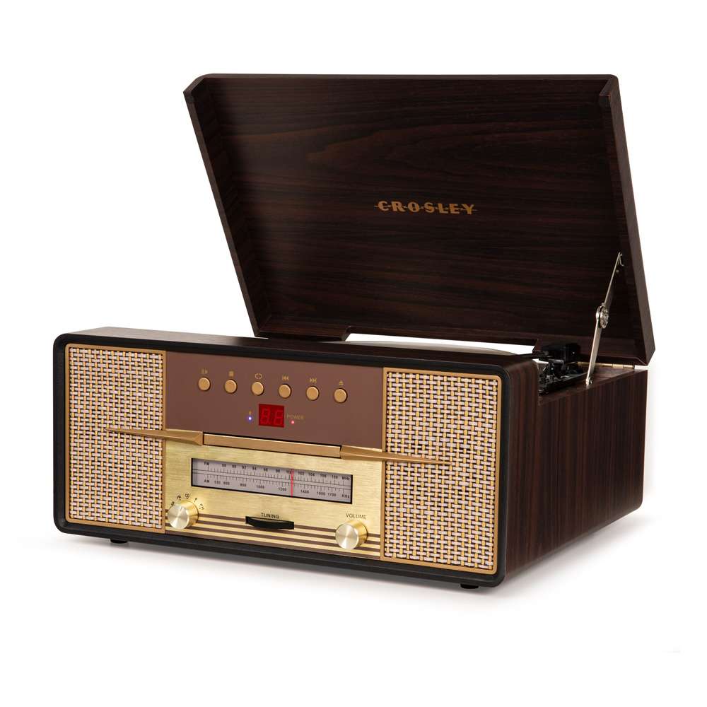 Crosley Radio - Rhapsody 7-In-1 Record Player In Mahogany - CR7016A-MA ...