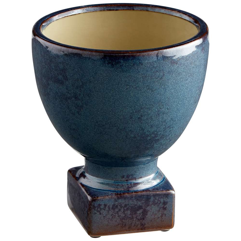 Cyan Design - Big Sky Planter in Blue Glaze - Large - 11047 – AFA Stores