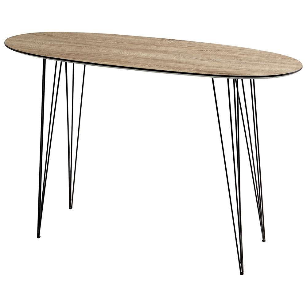 Cyan Design - Lunar Landing Console Table in Oak Veneer and Black - 09 ...