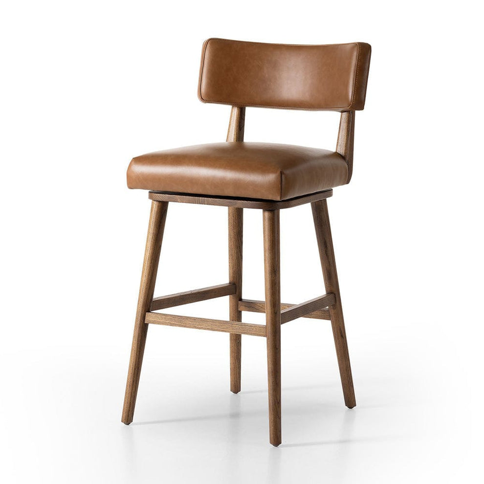 Four Hands - Cardell Swivel Bar Stool - Sonoma Chestnut - 238329-005 ...