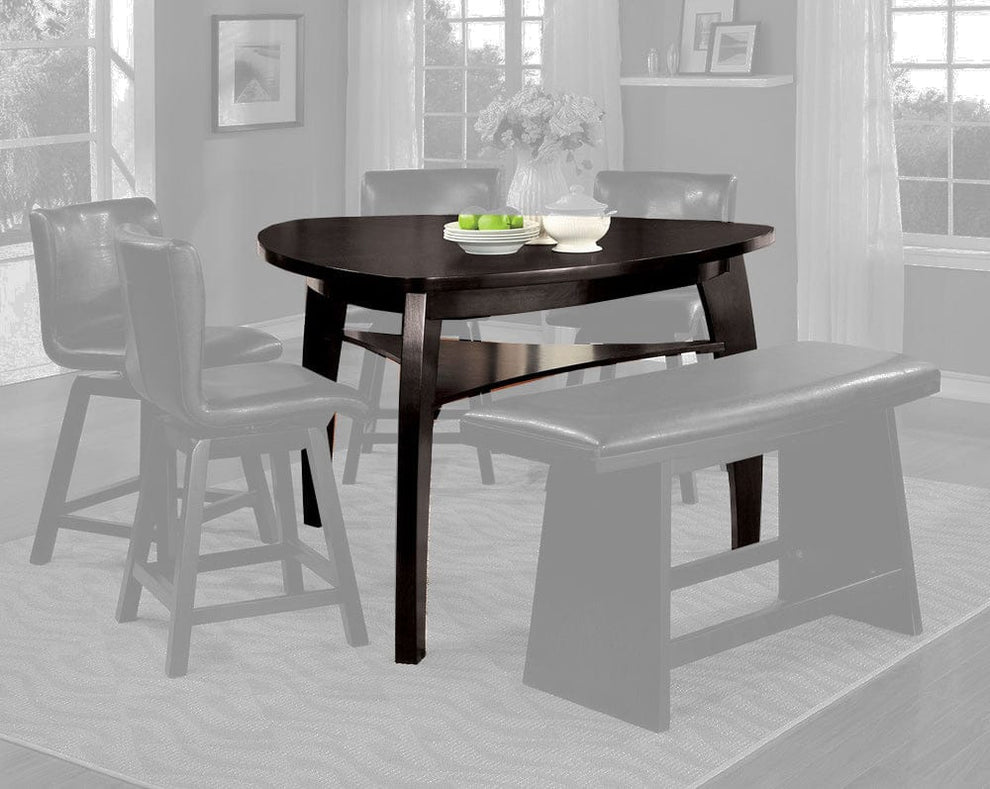 Furniture of America - Hurley Counter Ht. Table in Black - CM3433PT ...