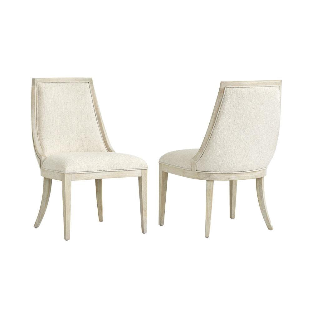 Henry & Mason - Ivory Blend Performance Upholstered Host Side Chair (2 ...