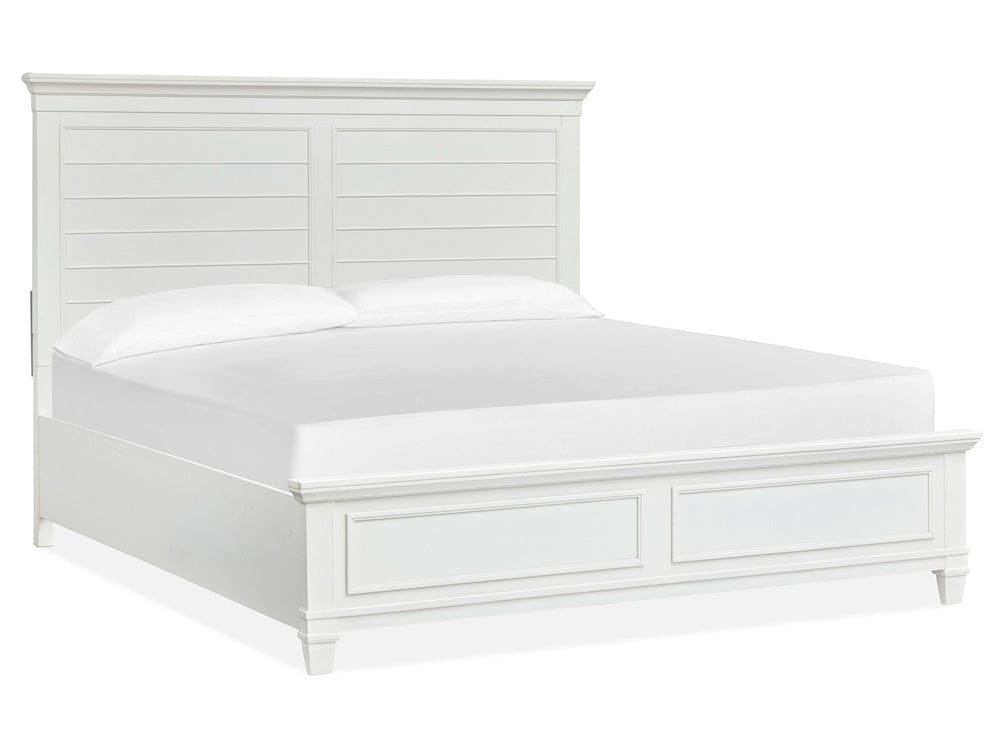 Henry & Mason - Portmere White Dove California King White Panel Bed ...