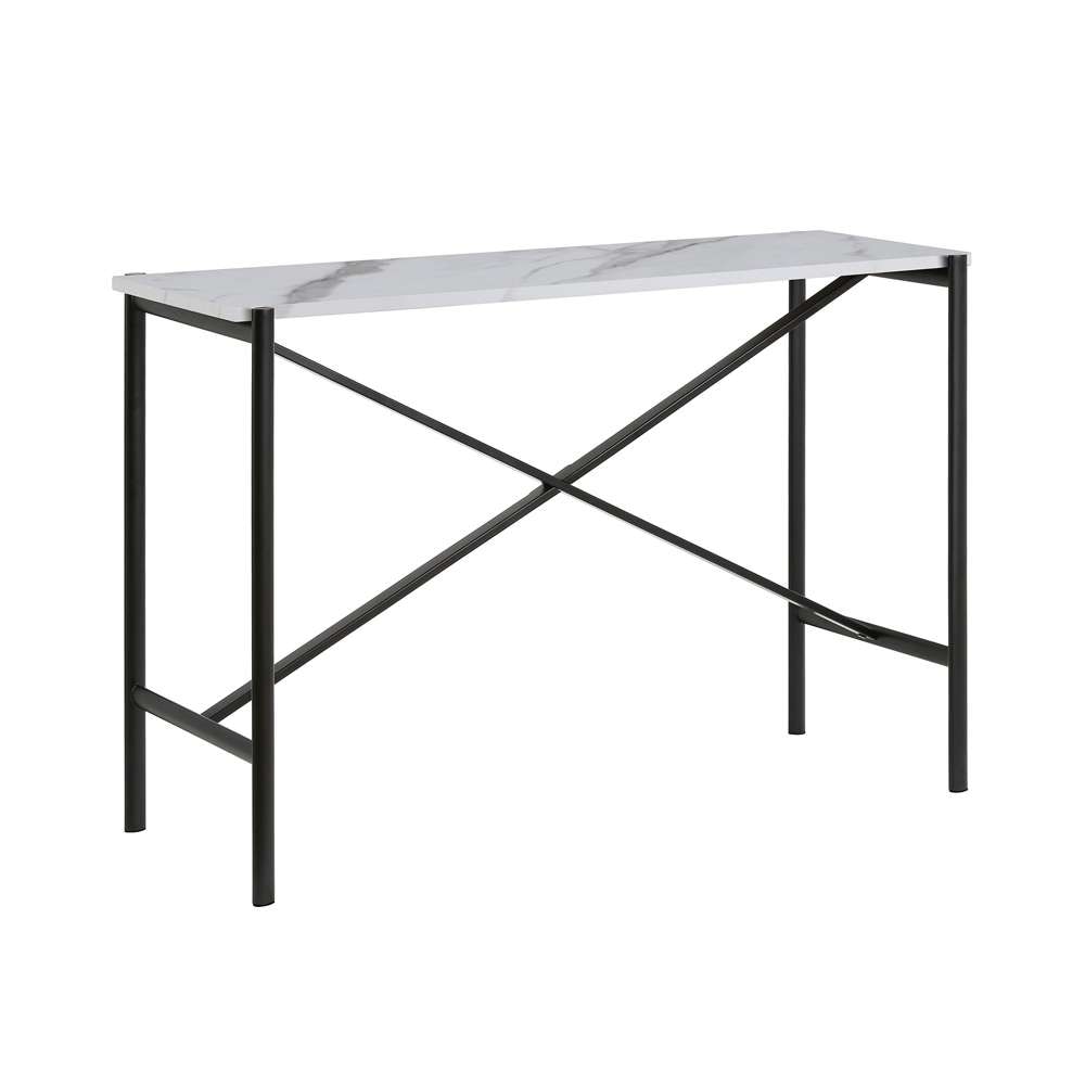 Hudson & Canal - Braxton 46" Wide Rectangular Console Table with Faux ...