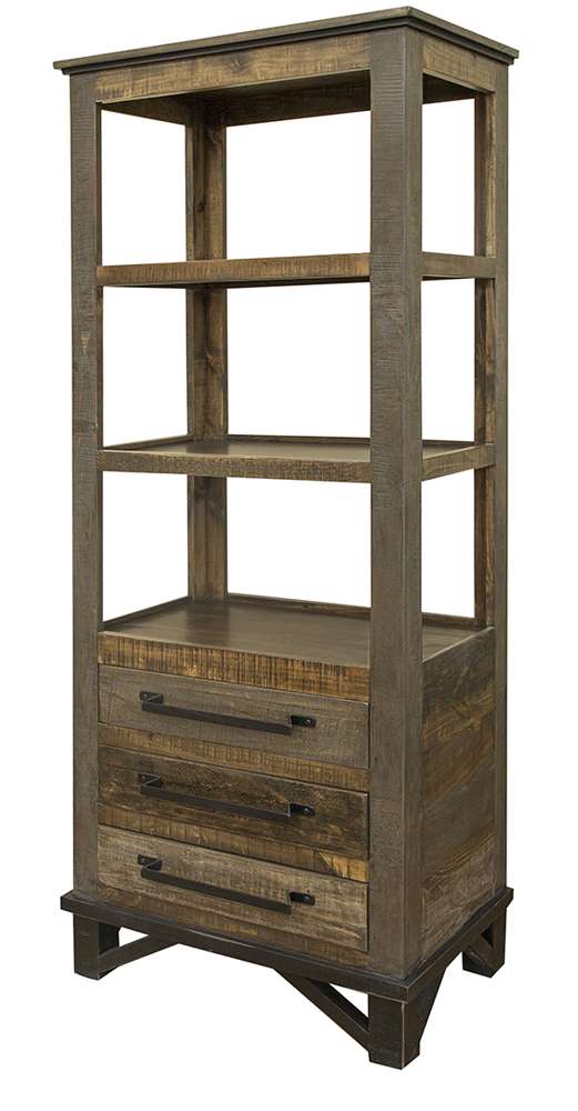 IFD - Loft Brown 3 Drawers Pier / Bookcase - IFD6441PIR – AFA Stores