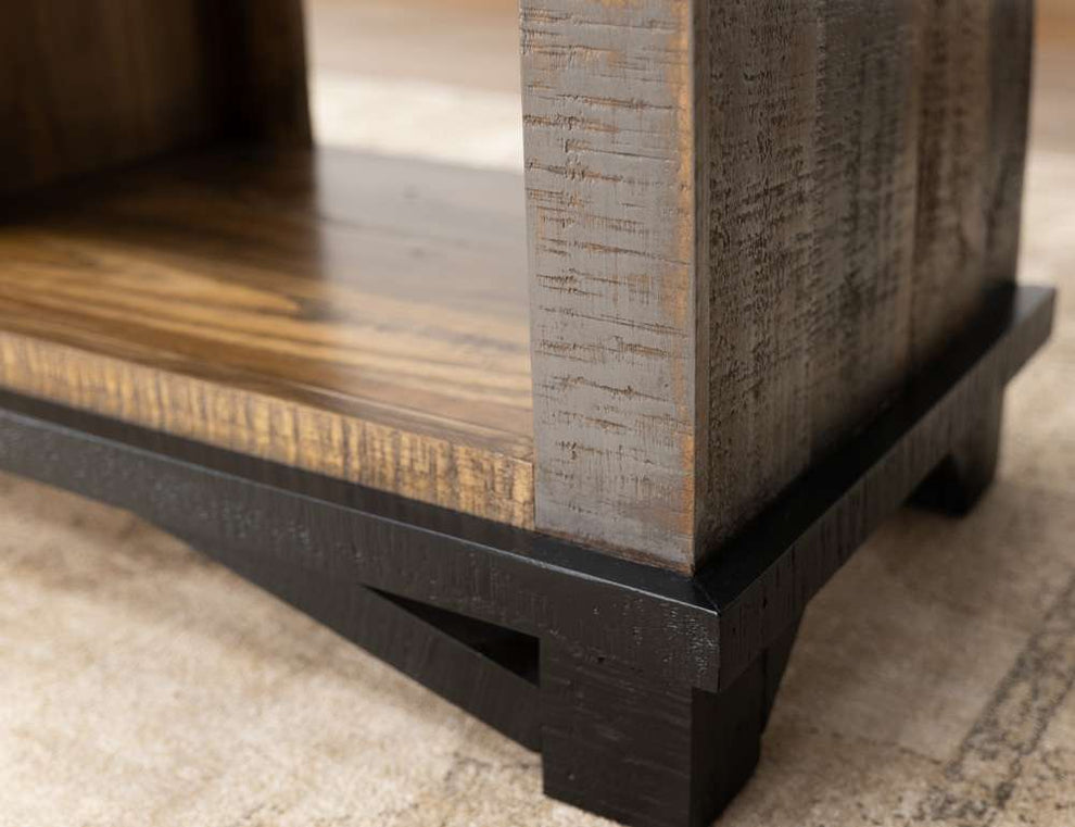 IFD - Loft Brown - 4 Shelves TV Stand & Electric Fireplace 50" - IFD ...