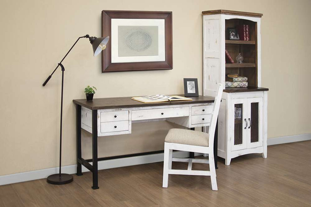 IFD - Pueblo White 5 Drawer Desk - IFD360DESK – AFA Stores