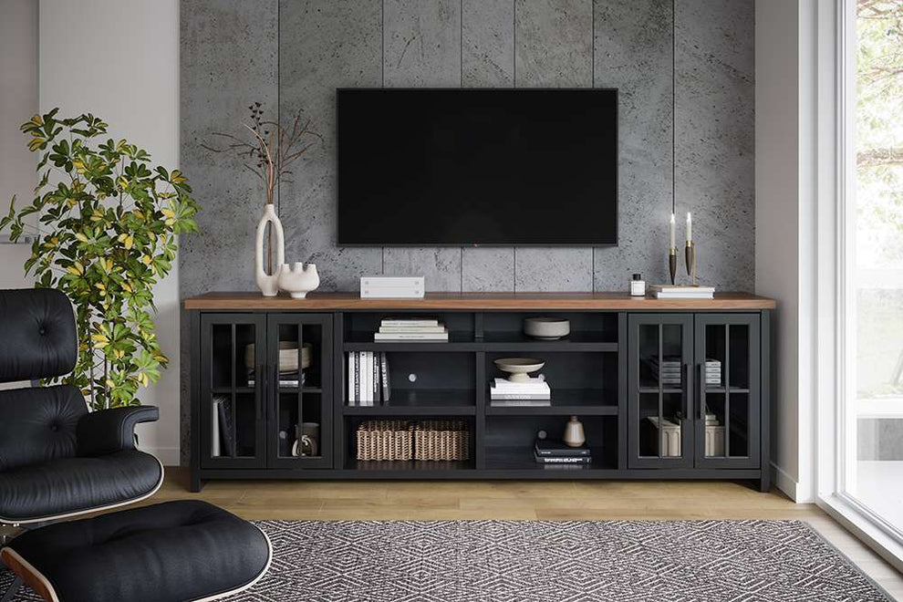 Legends Furniture - Essex 96" Farmhouse TV Stand for TVs up to 100", E ...